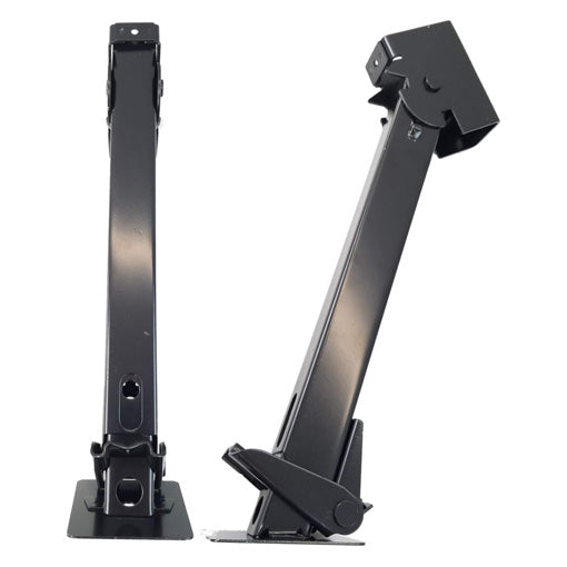 Extended RV Cargo Trailer Telescoping Swing Down Jacks ~ fastconvenient