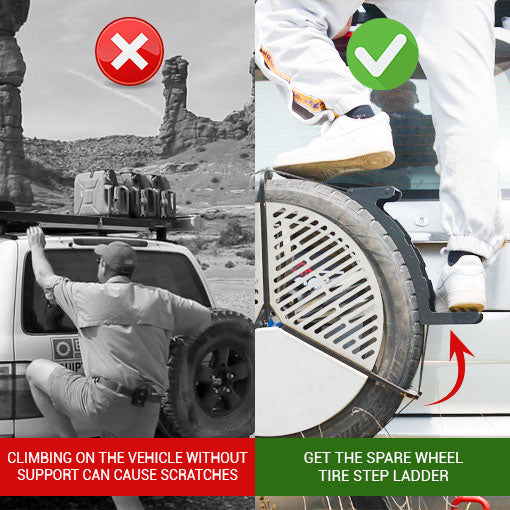 Spare Wheel Tire Step Ladder ~ fastconvenient.com