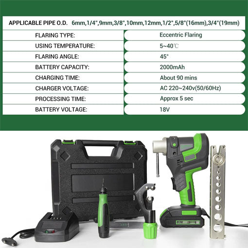 Cordless Electric Single Flare Tool Kit ~